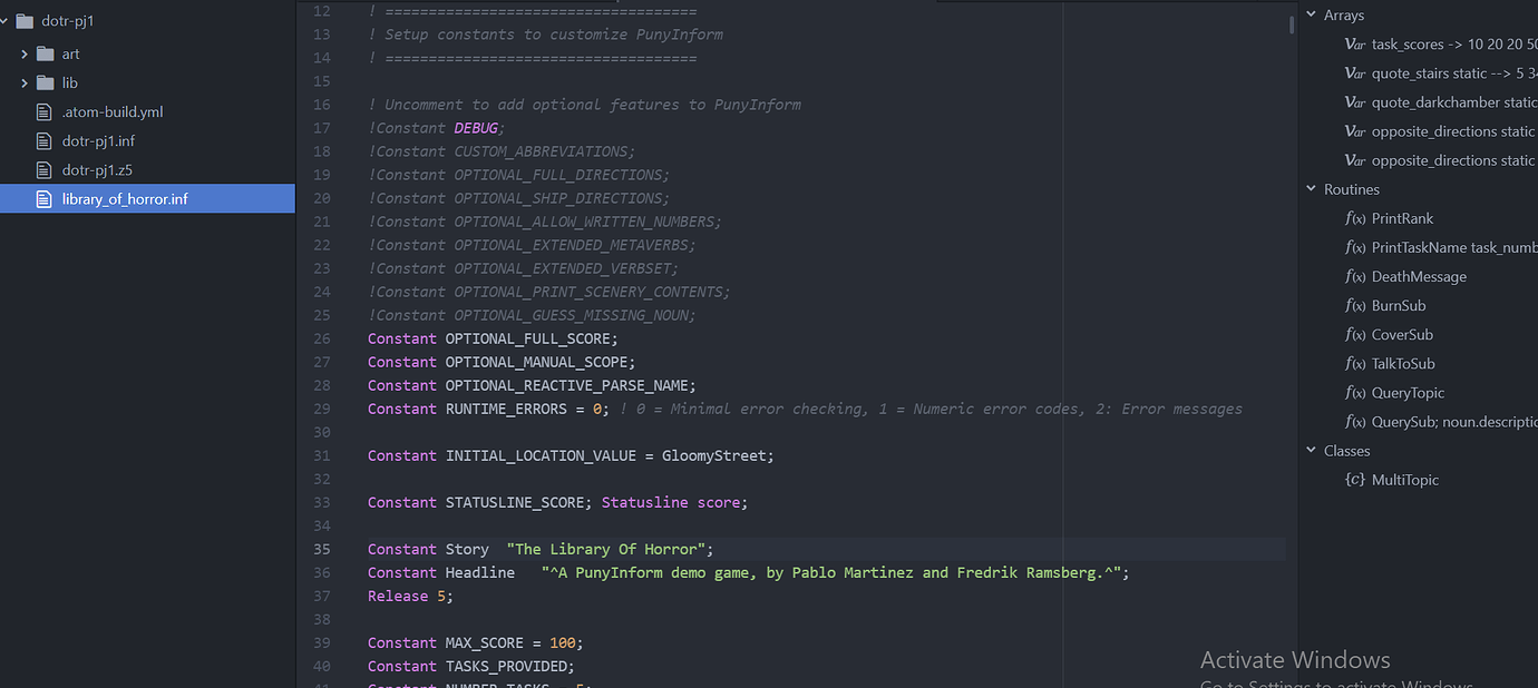 Looking for an Inform 6 IDE - Inform 6 - The Interactive Fiction ...