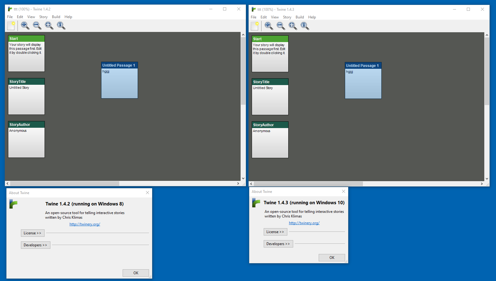 Twine 1.4.2 won't open on Windows 10 - Twine - The Interactive Fiction ...